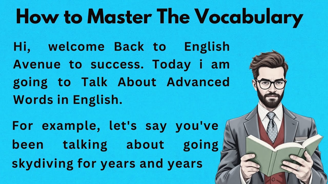 How to Master the vocabulary | How To Learn English | Improve Your ...