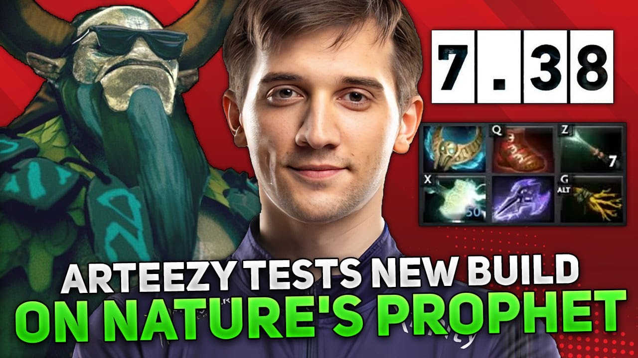 ARTEEZY TESTS NEW BUILD ON NATURE'S PROPHET / PATCH 7.38 - YouTube
