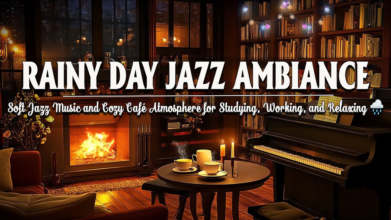 Rainy Day Jazz Ambiance - Soft Jazz Music and Cozy Café Atmosphere for ...