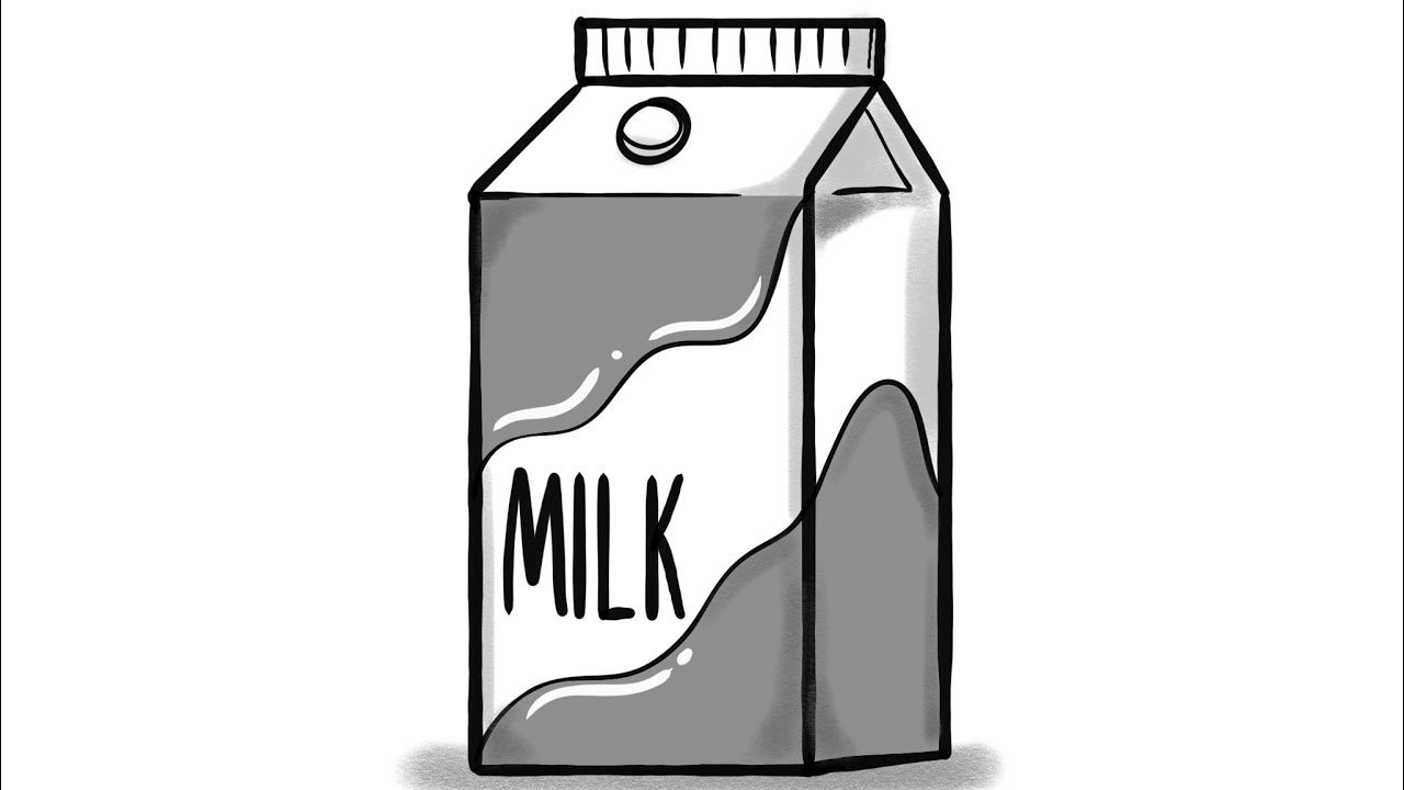How to Draw A CARTON OF MILK | Simple Drawing - YouTube