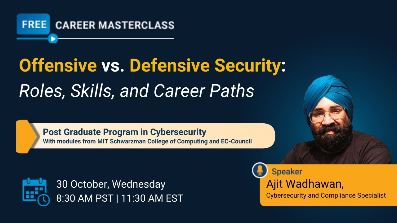 Offensive vs Defensive Cyber Security | Roles, Skills, And Career Paths | Simplilearn - YouTube