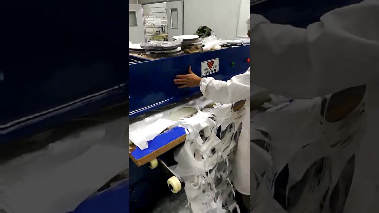 plastic film die cutting machine - YouTube