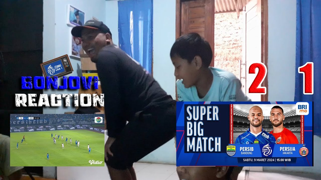Reaction BONJOVI - Persib V Persija 2-1 / BRI Liga 1 2023/24 - YouTube