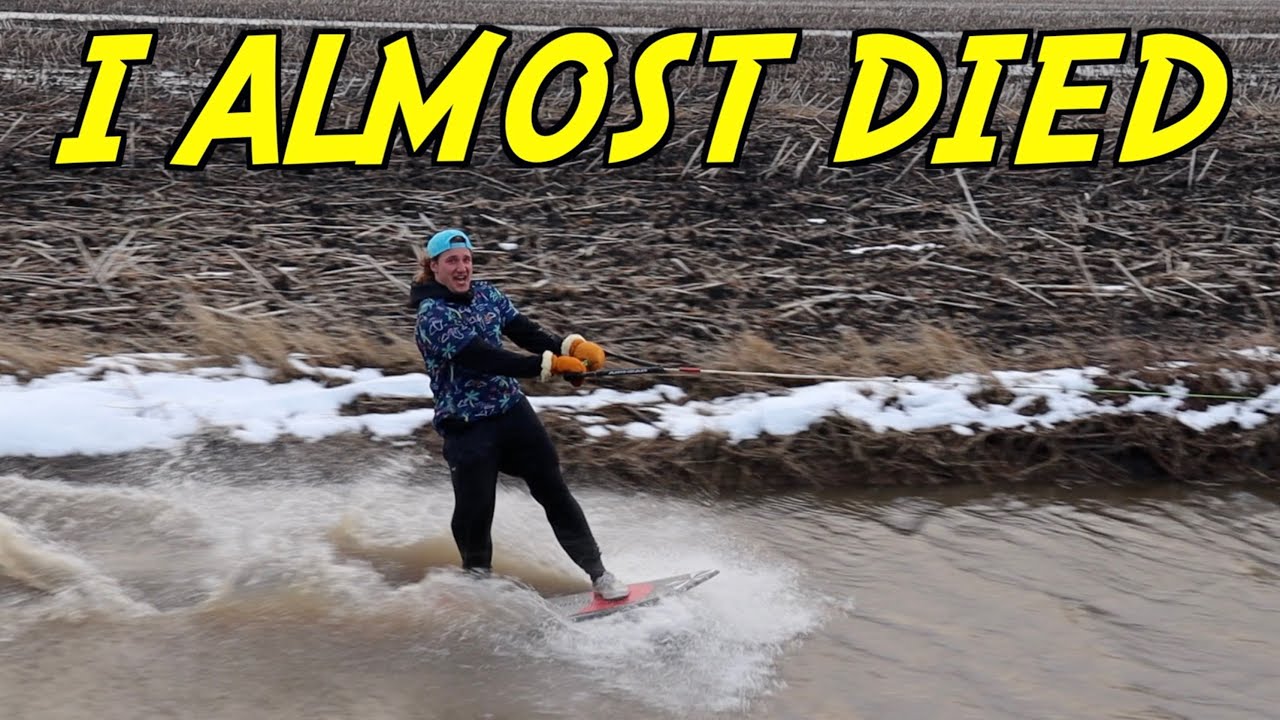 Ditch Surfing in North Dakota Blizzard - YouTube