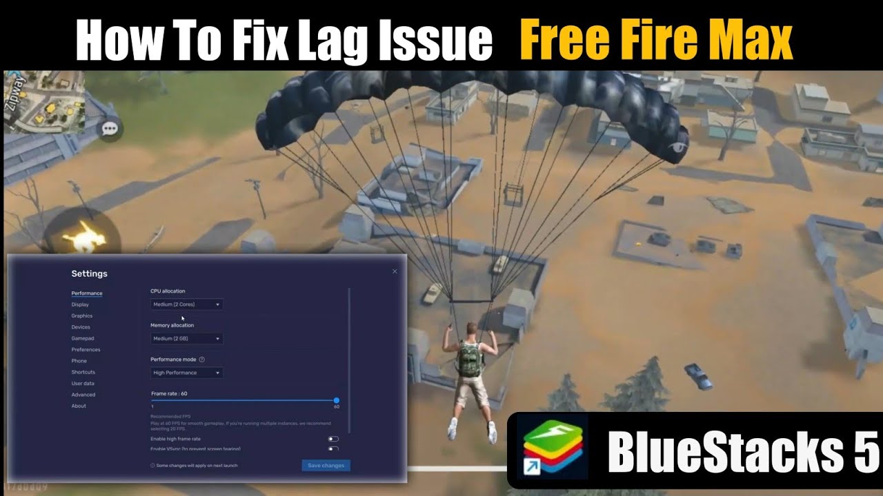 How To Fix Leg In Free Fire Max BlueStacks 5 || Free Fire Max Leg ...