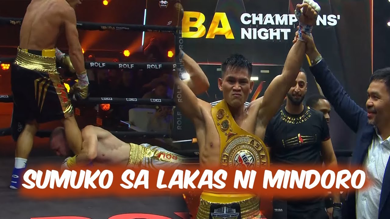 Weljon Mindoro PINASUKO ang Beteranong Australian Boxer sa Loob ng 4 ...