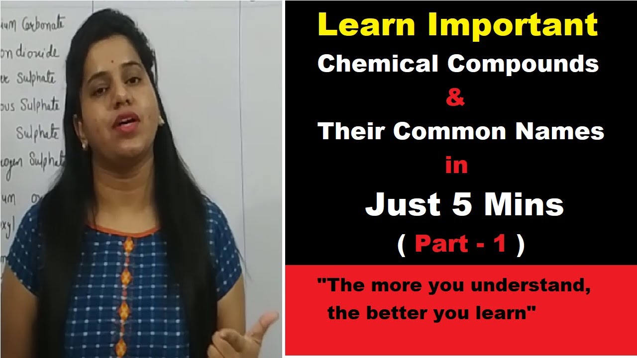 Learn Important Chemical Compounds and Their Common Names in Just 5 ...