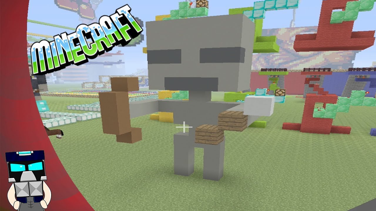 Minecraft: Como hacer Esqueleto Pequeño Tutorial - YouTube