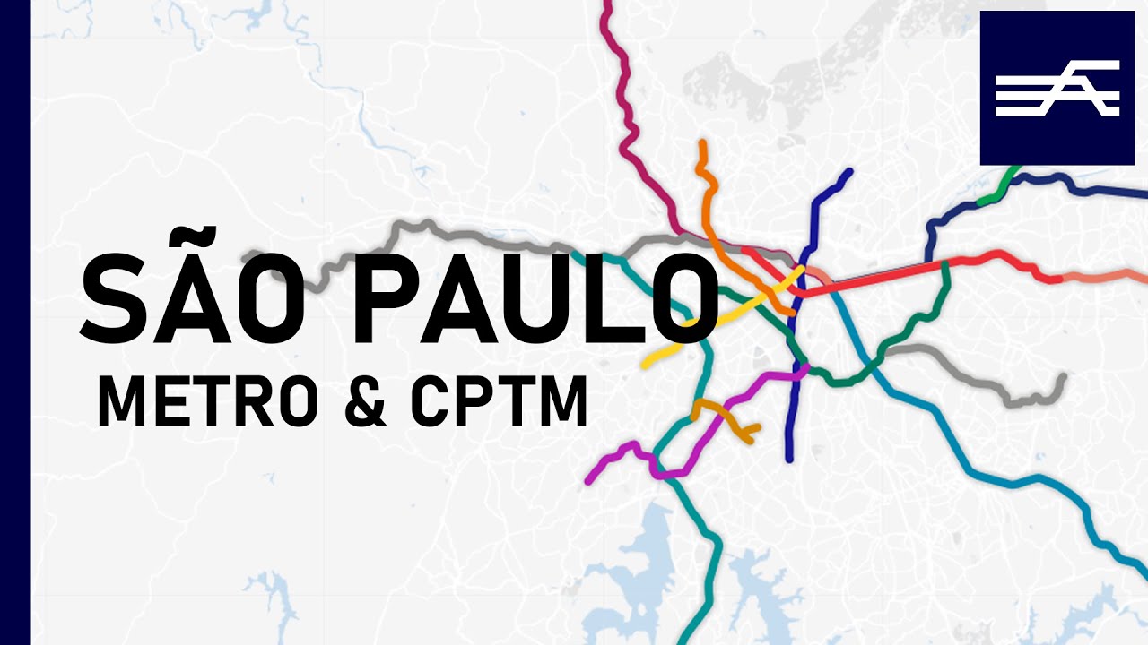 Evolution of the São Paulo Rapid Transit (Metro, CPTM) 1974-2026 (geographic map)