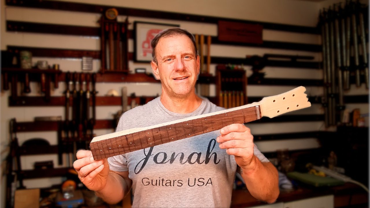 Building Johnny Ramone's guitar Part 16. Floating nut. - YouTube