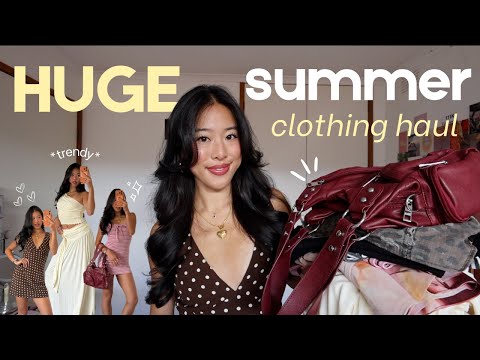 HUGE SUMMER CLOTHING HAUL 🍉☀️ trendy, cute, going out, casual outfits | ft. Princess Polly