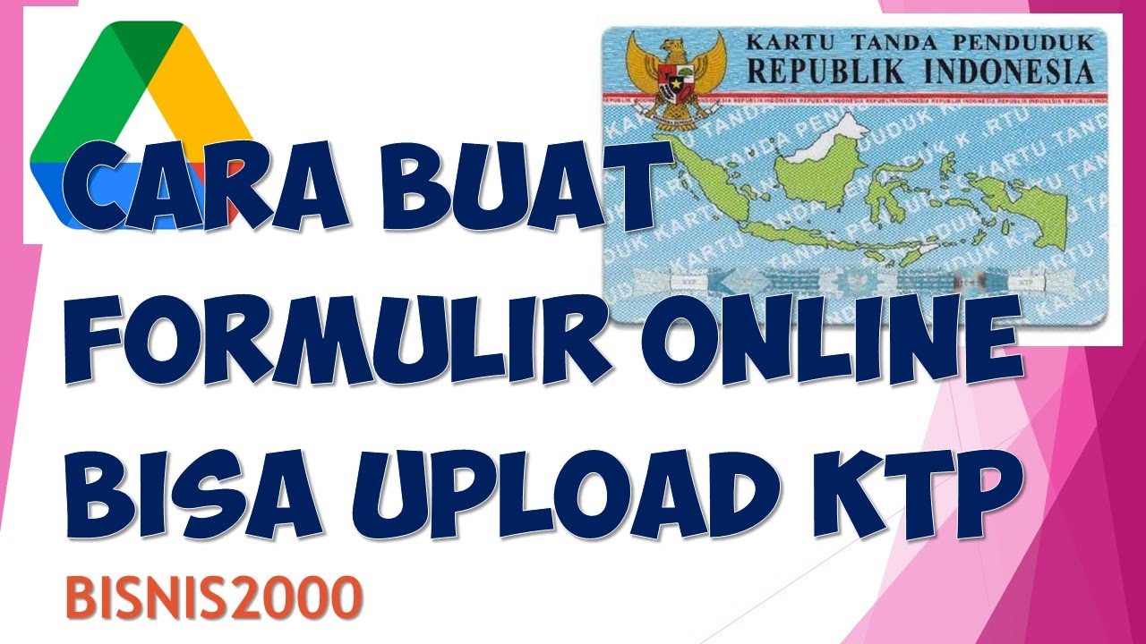 Cara Buat Formulir Online Bisa Upload File KTP di Google Form - YouTube