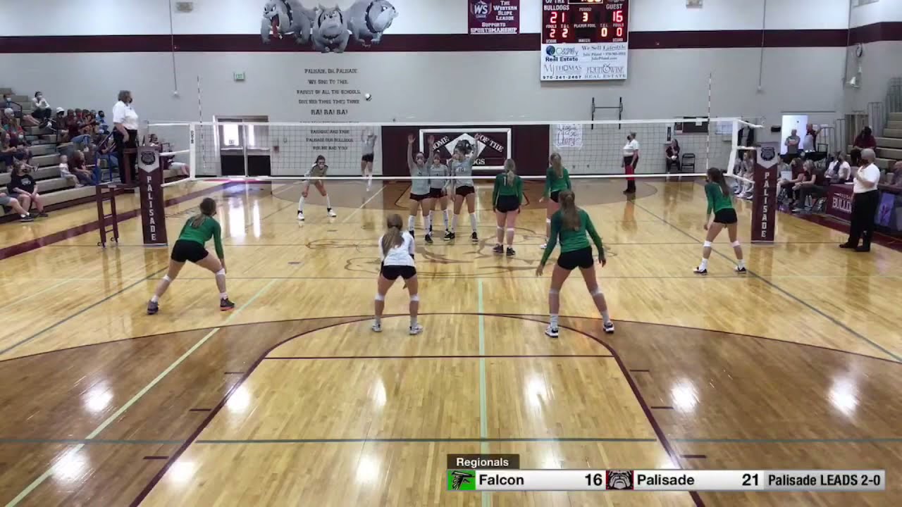 Falcon Highschool Varsity Volleyball - Grace Yoder 2022 Libero/DS - YouTube