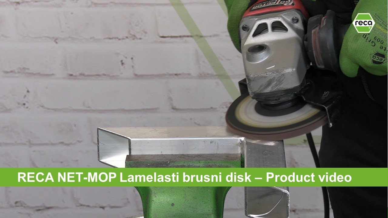 RECA NET-Mop Lamelasti brusni disk - YouTube