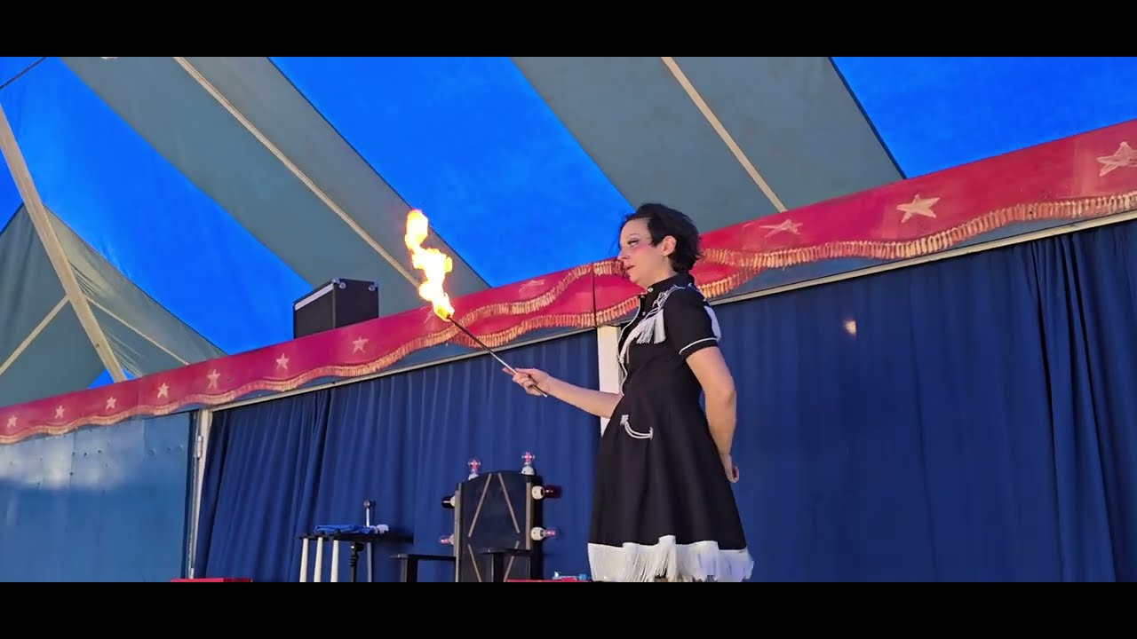 Fire Swallowing Girl, Sword Swallowing, Nails in The Head, Spider Girl ...