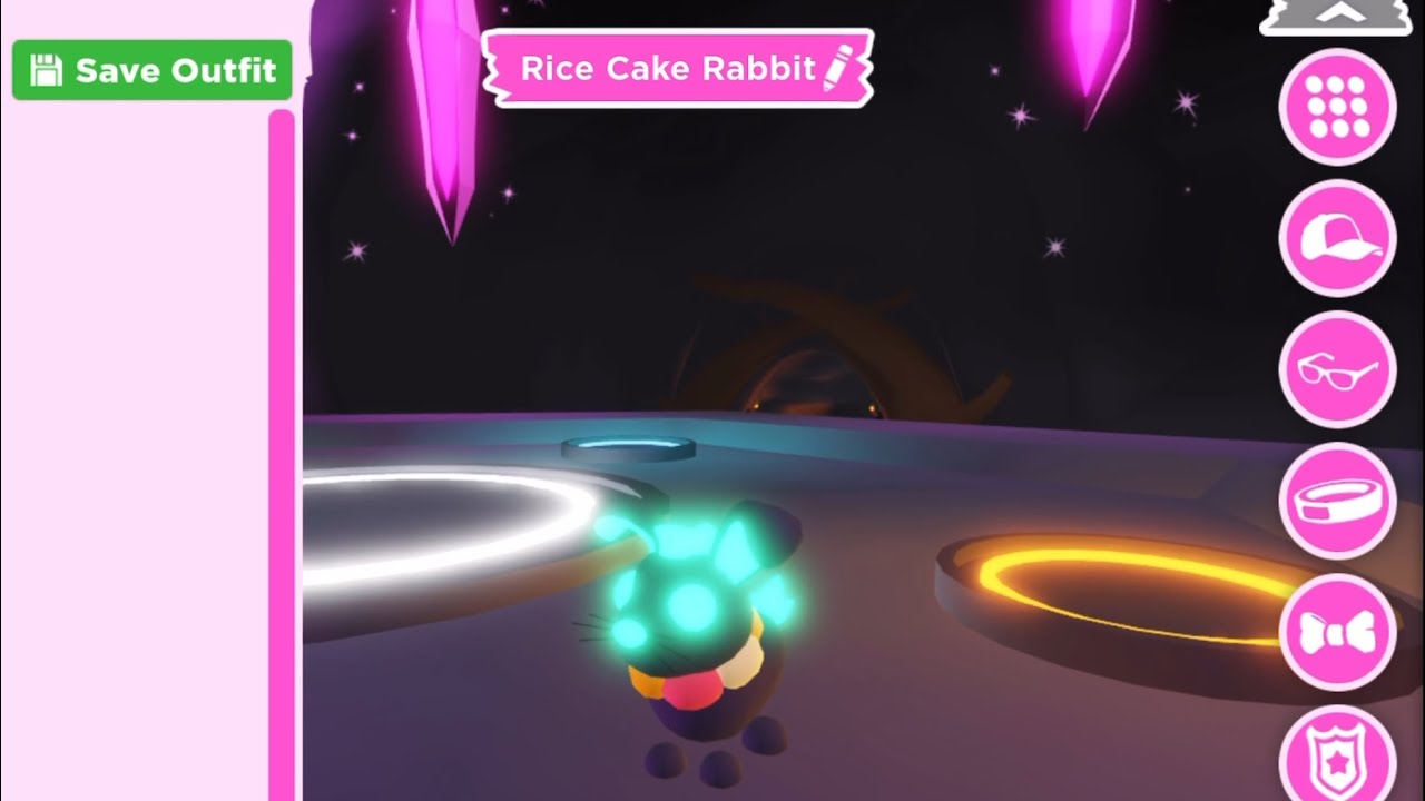 Making Mega Neon Rice Cake Rabbit ultra-rare in adopt me Roblox with ...