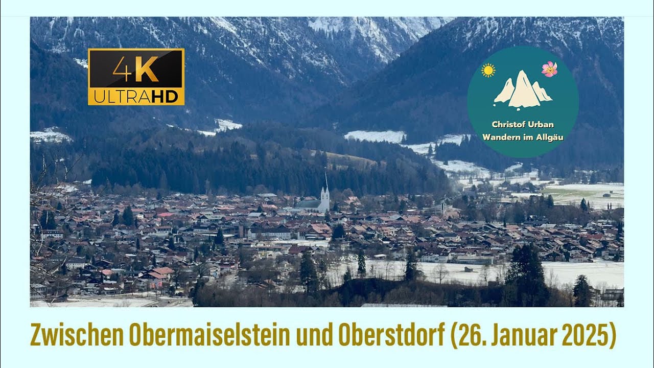 Zwischen Obermaiselstein und Oberstdorf (26. Januar 2025) - YouTube