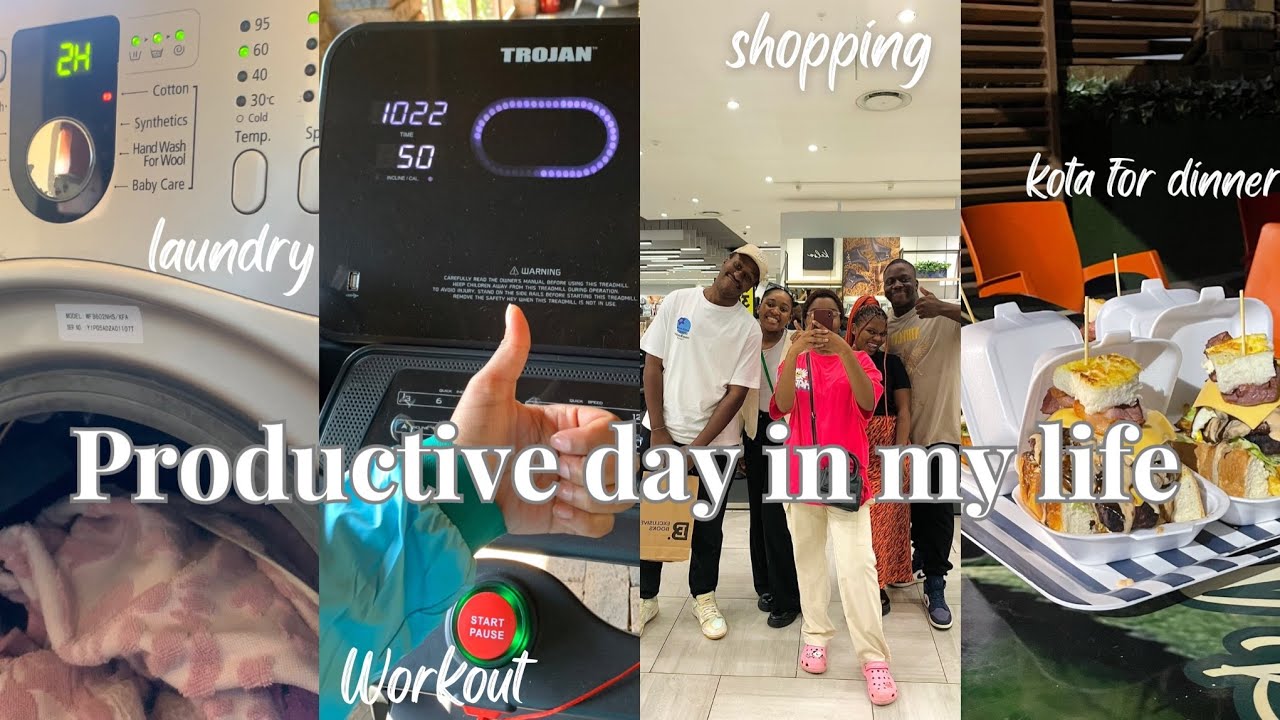 VLOG|| SPEND THE DAY WITH ME ON A PRODUCTIVE DAY| LAUNDRY| WORKOUT ...