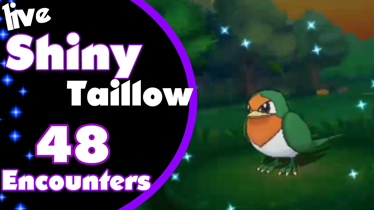 Shiny Taillow 48 Encounters Route 104 Done! - YouTube