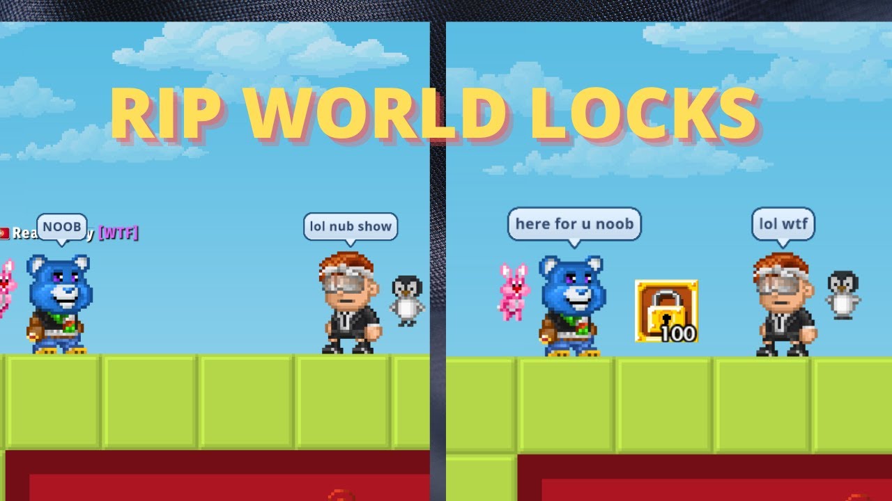 CALLING PLAYERS NOOB AND THEN GIVE THEM WORLD LOCKS | Pixel Worlds ...