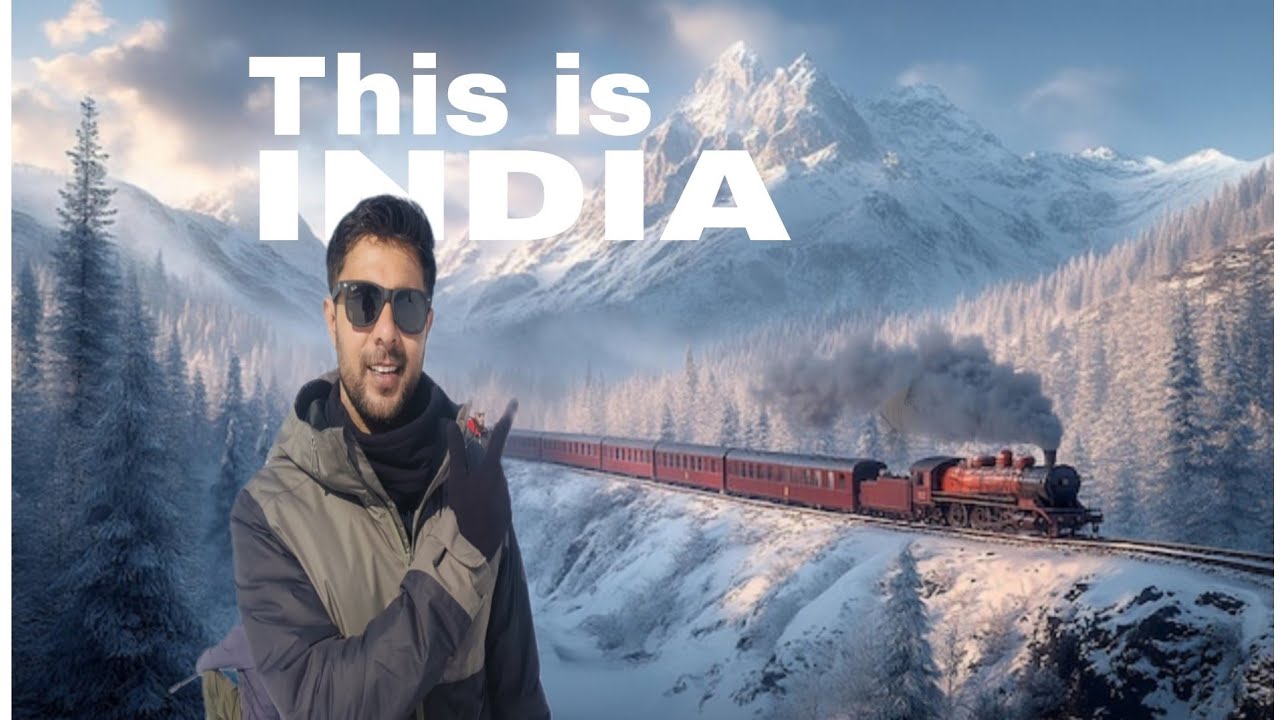 indian Train journey in snow - YouTube