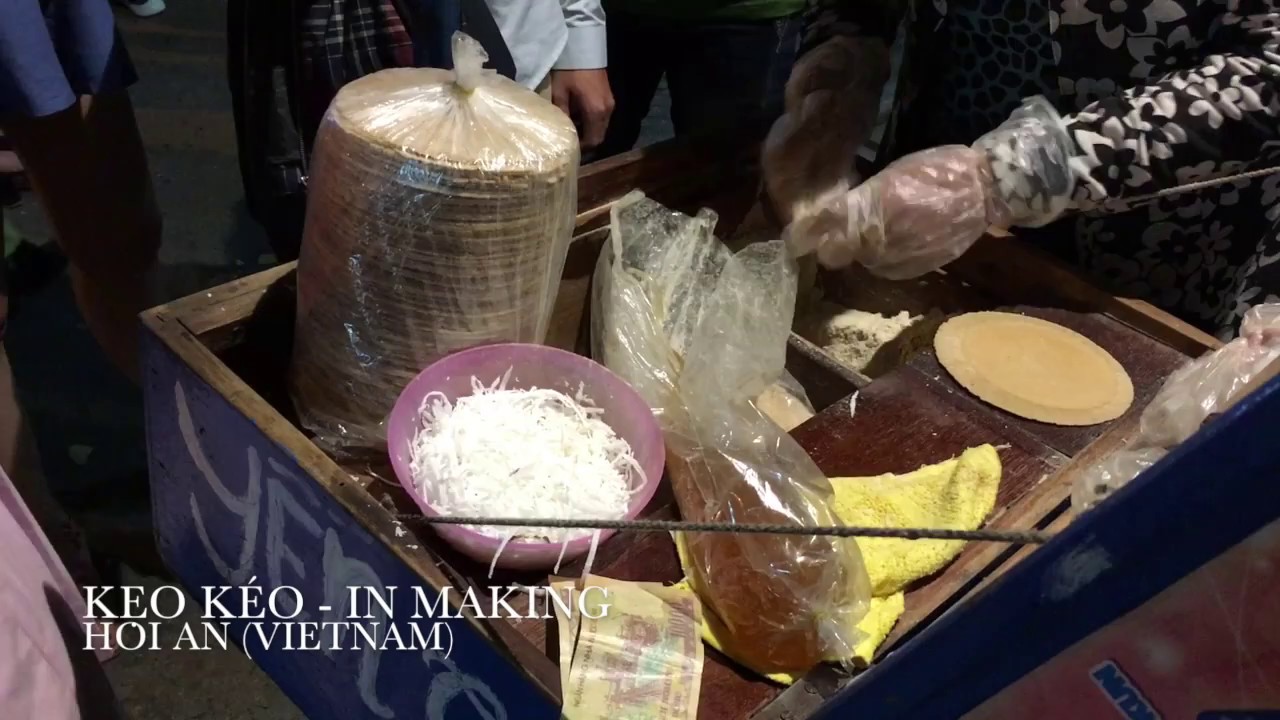Vietnamese stretching candy Kẹo kéo - process of making - YouTube