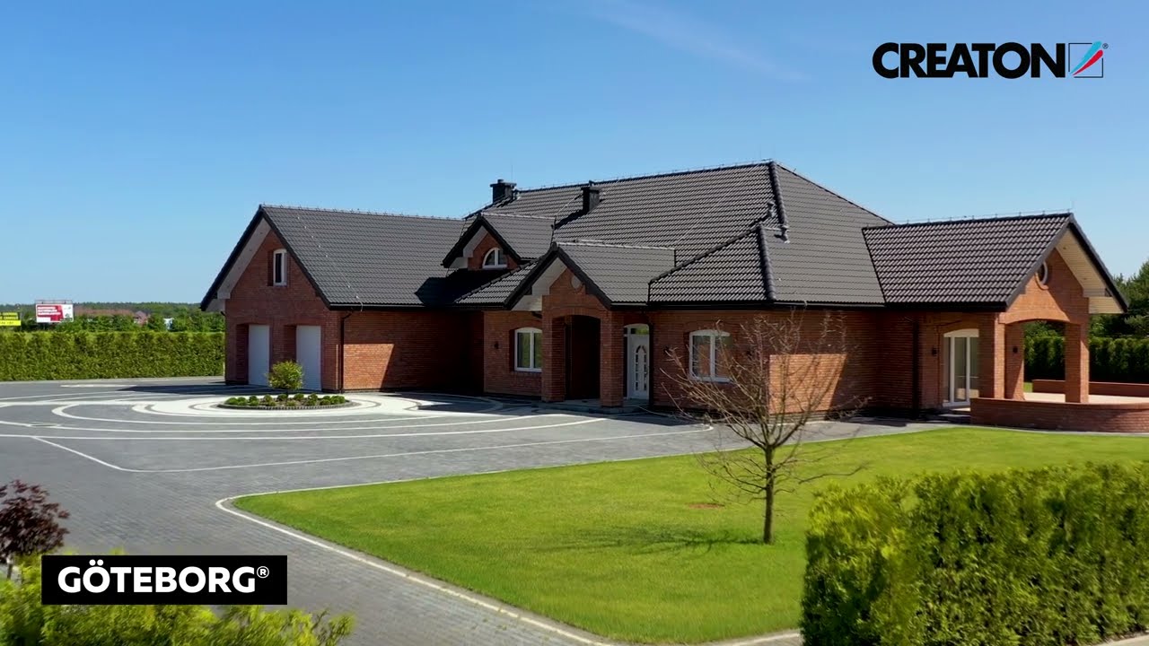 🏠 Realizacja - dachówka cementowa CREATON GÖTEBORG PLANAR grafitowa ...