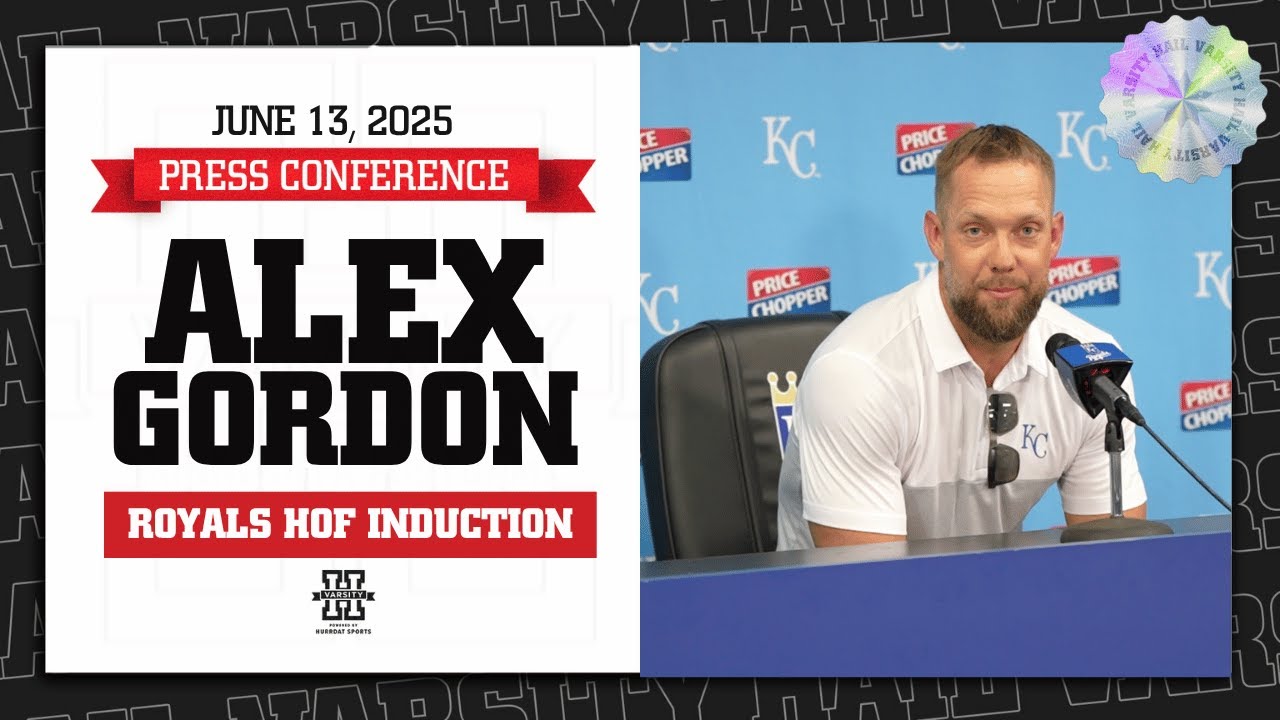 Alex Gordon Induction to Kansas City Royals HOF Press Conference - YouTube