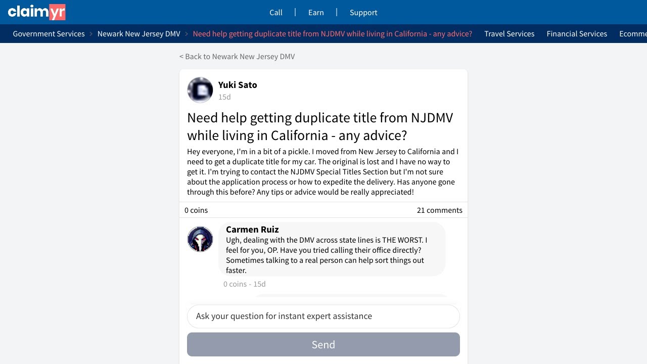 New Jersey DMV How to Get a Duplicate Car Title Out of State StepbyStep ...