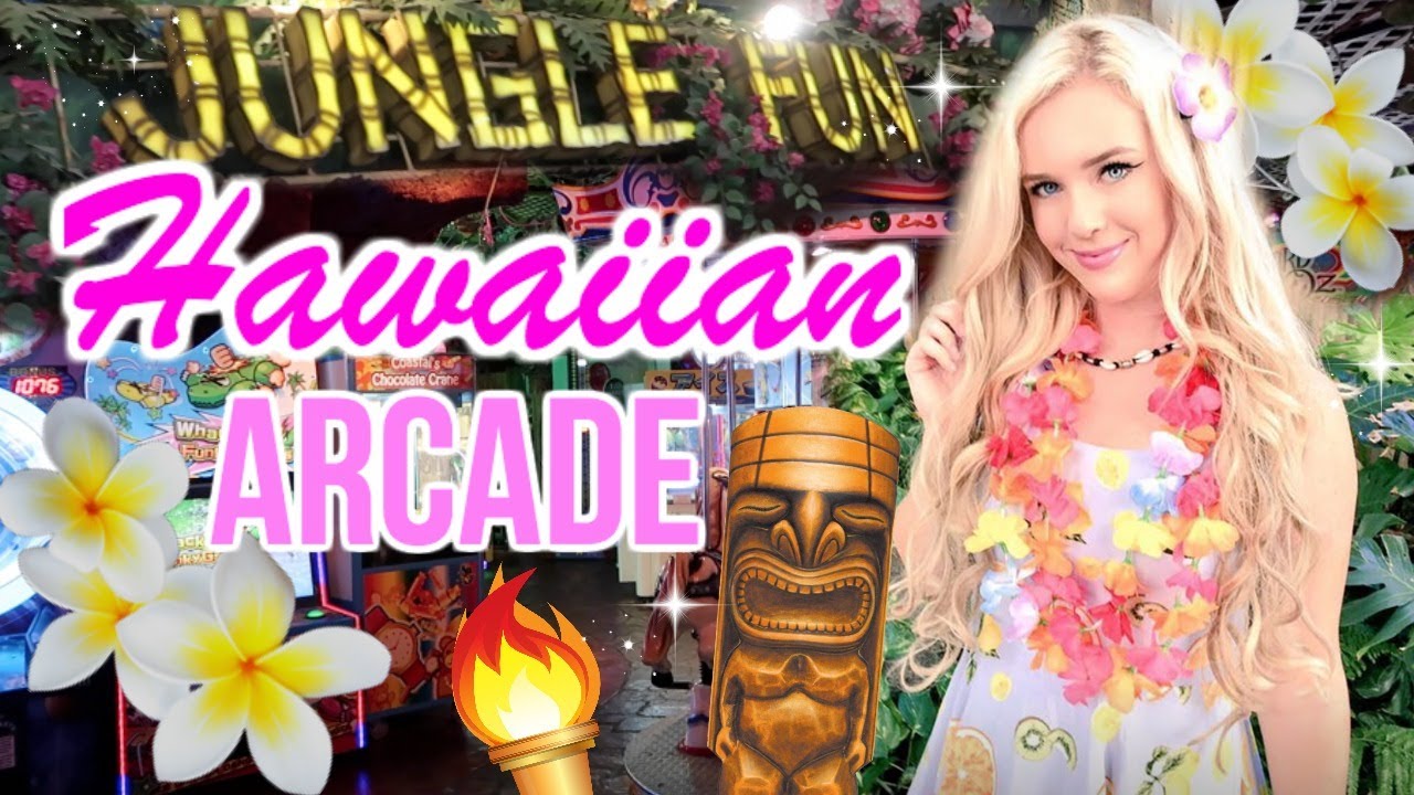 ARCADE FUN IN HAWAII Jungle Fun at Ala Moana Shopping Center!! - YouTube