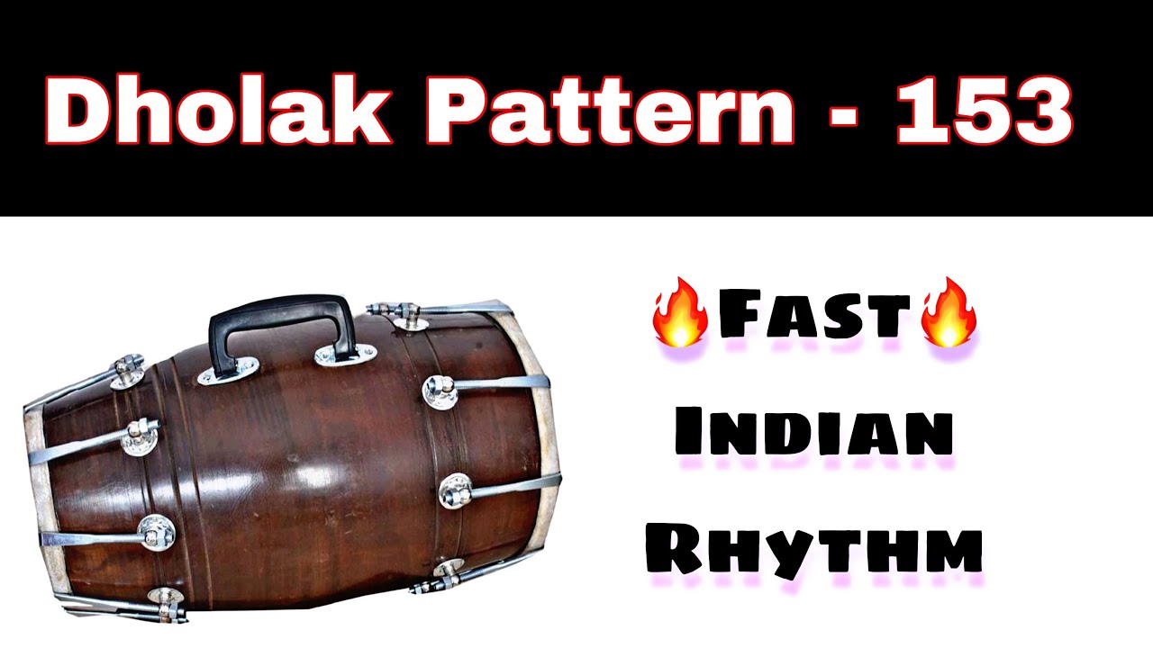 Dholak pattern - 153 || dholak loop rhythm mix track free use 🎶 - YouTube
