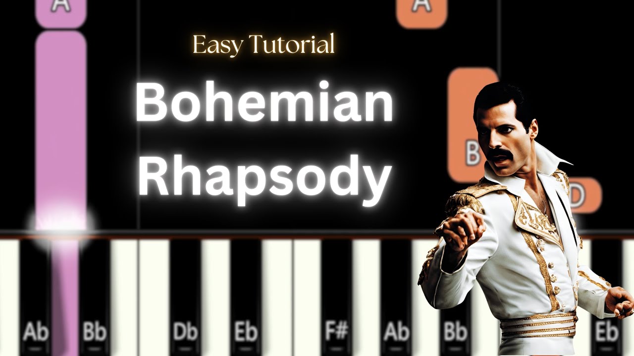 Bohemian Rhapsody - Easy Piano Tutorial ( Key of C Major) - YouTube