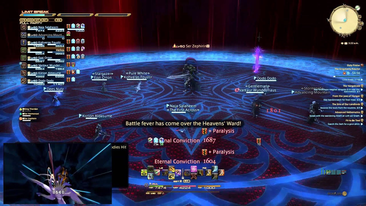 FFXIV HW | FINAL BOSS | Knights of the Round - The Singularity Reactor ...