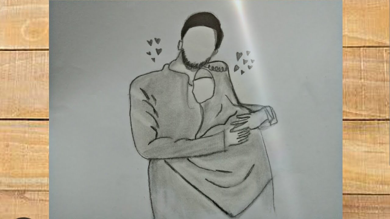 How to draw a couple drawing😍how to draw a valentine coupledrawing step ...