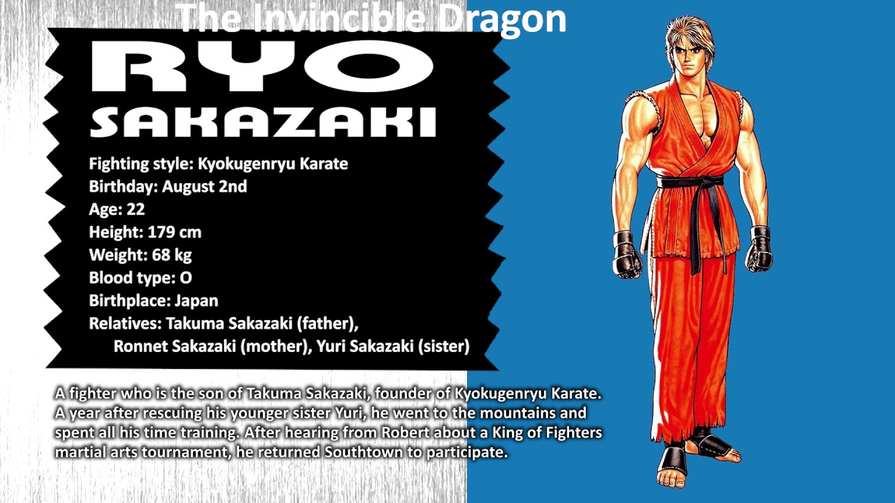 Art of Fighting 2 - Ryo Sakazaki (Profile) - YouTube