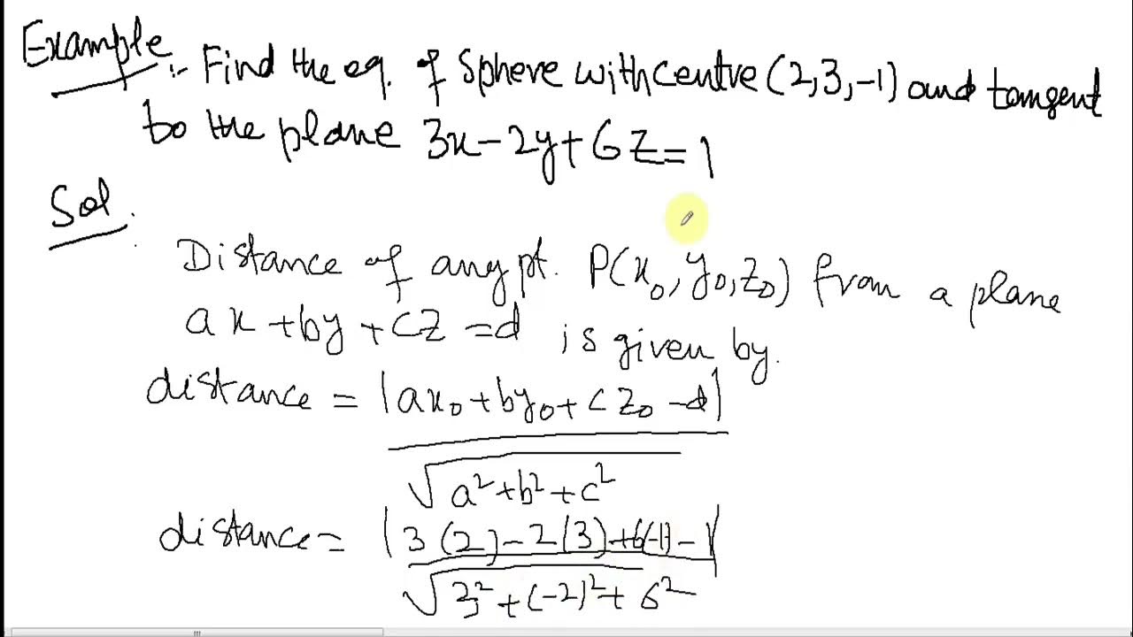 #MTH403 Lecture 34 Part 5 | | Sphere example 3| | Virtual University - YouTube