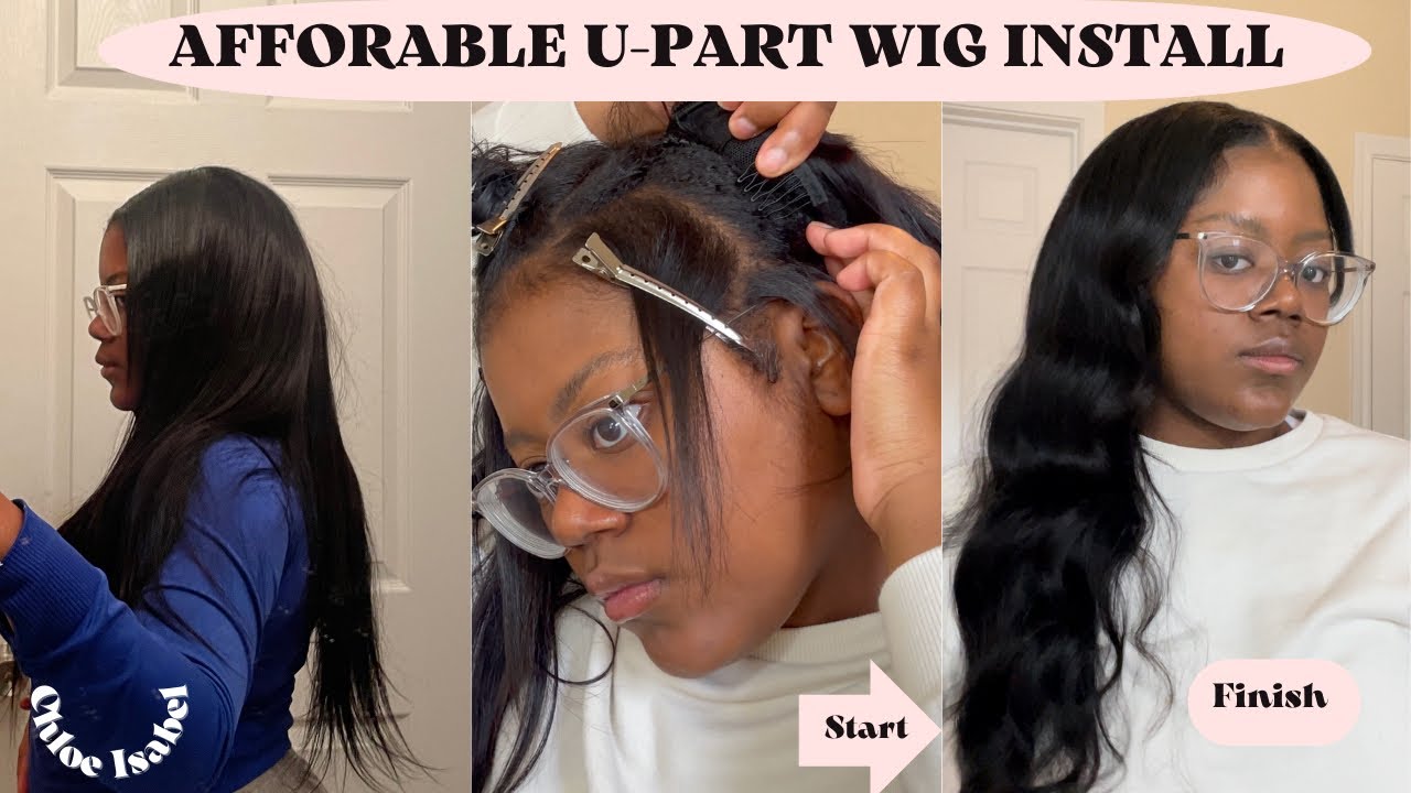 U-PART AMAZON WIG INSTALLMENT + QUICK AND EASY + 5 MINUTE HAIRSTYLE ...