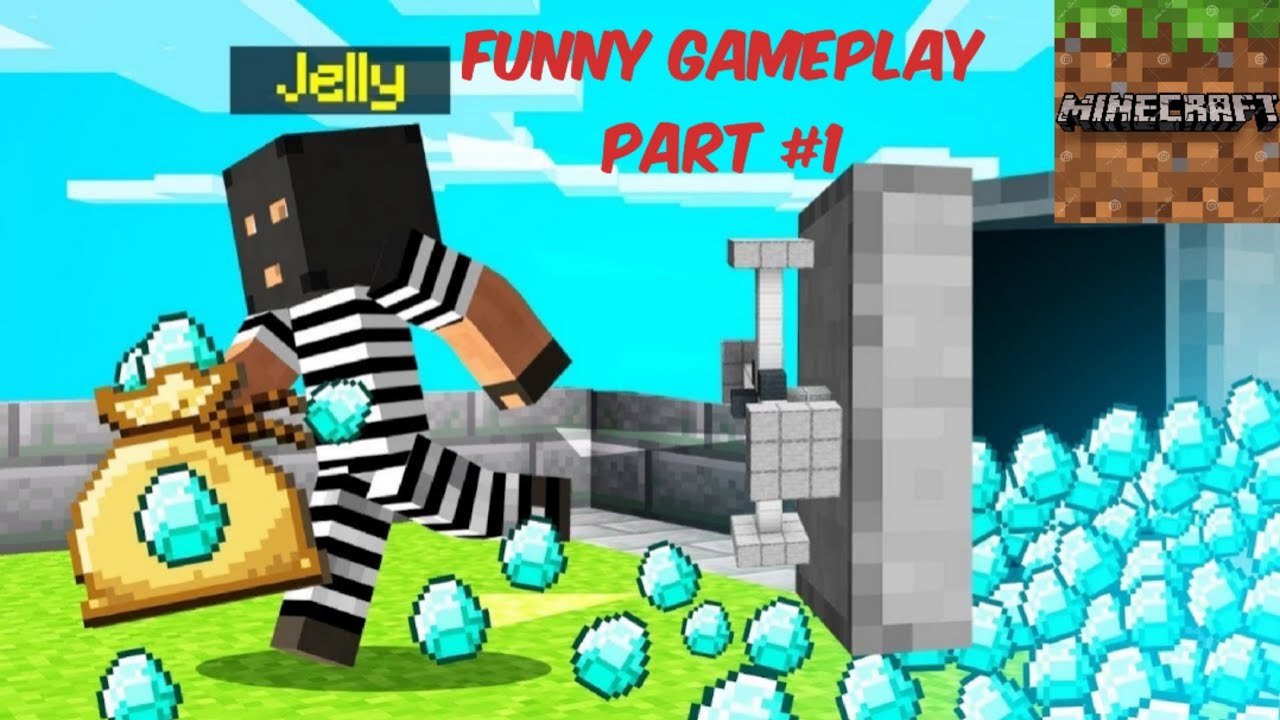 Minecraft Robbery | My neighbour robbing my diamonds | Funny Gameplay ...