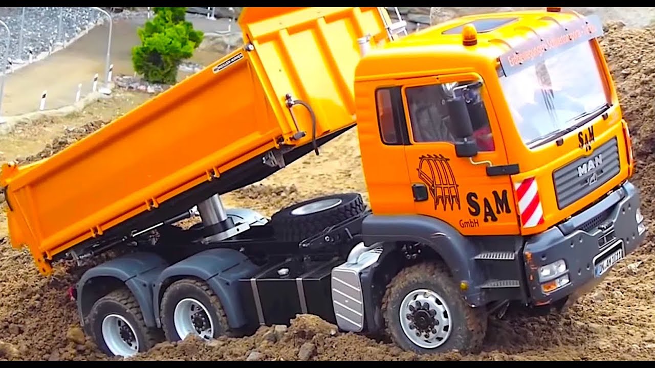 DRIVING A MAN 6x6 RC TRUCK THROUGH ROUGH TERRAIN - ScaleART - YouTube