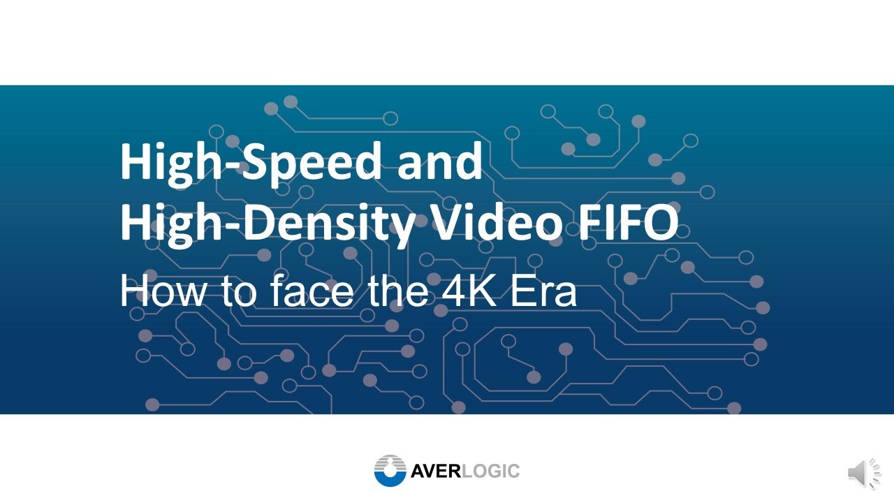 1. High-Speed and High-Density Video FIFO and How to face the 4K Era ...