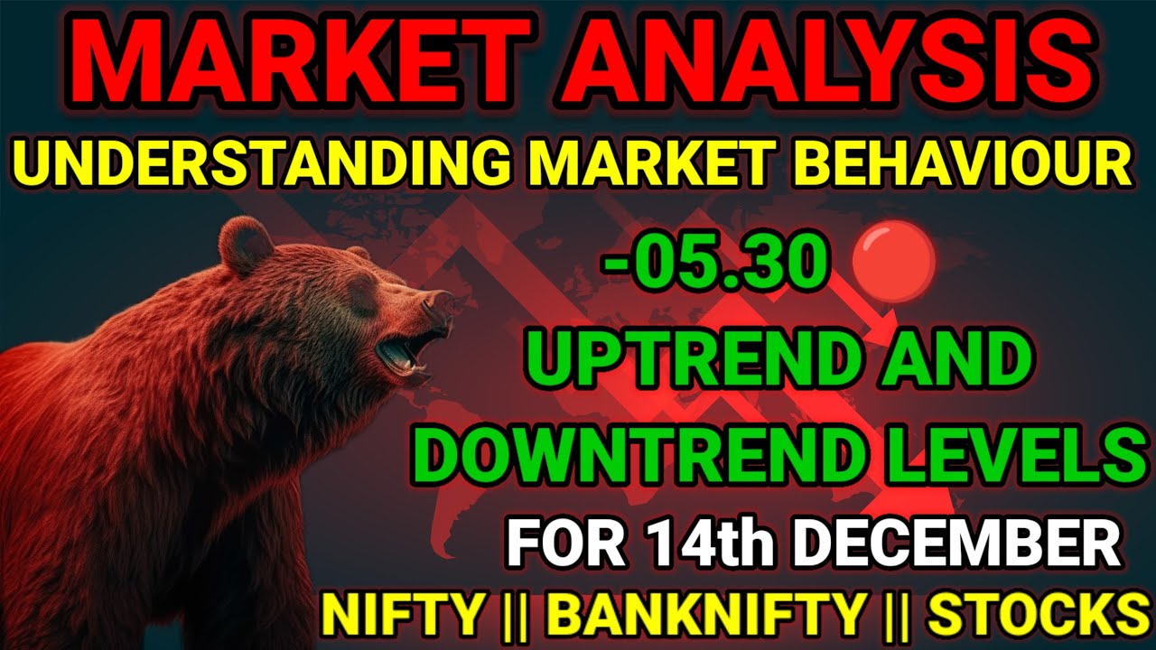 Uptrend And Downtrend Key Levels | Market Analysis For Tomorrow | How ...