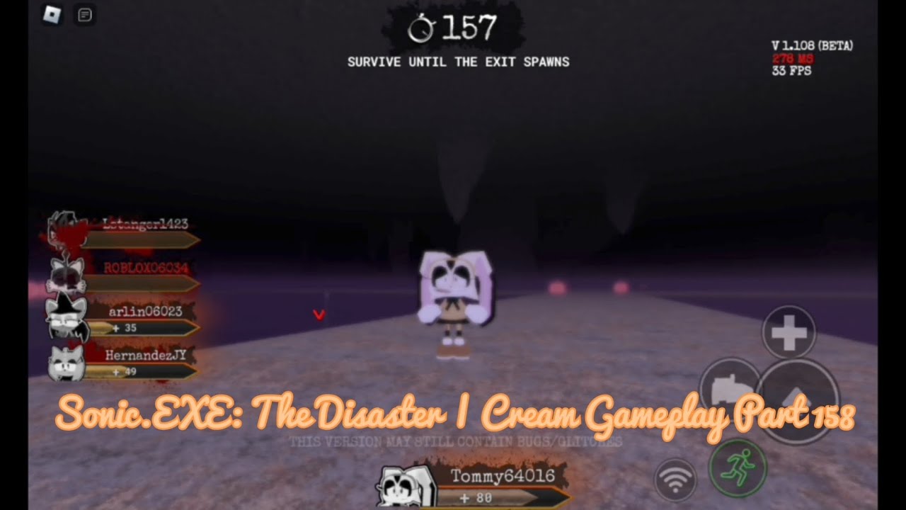 Sonic.EXE: The Disaster | Cream Gameplay Part 158 Part 1 - YouTube