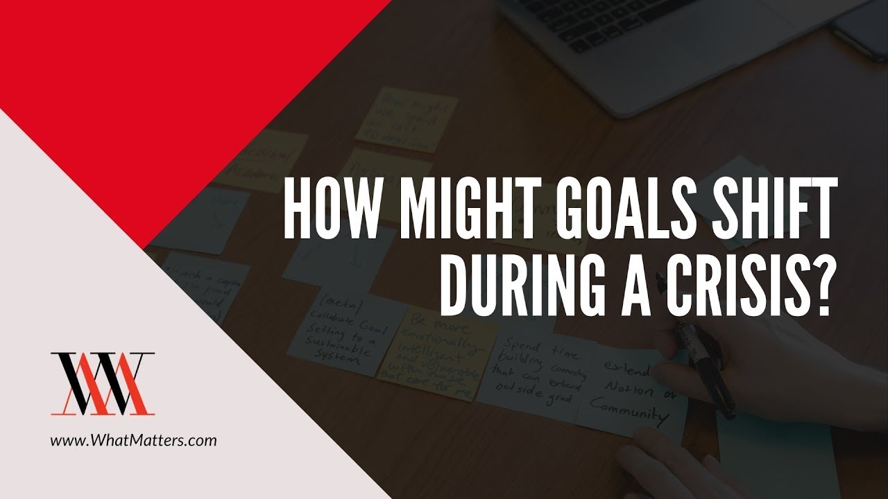 How might goals shift during a crisis? - YouTube