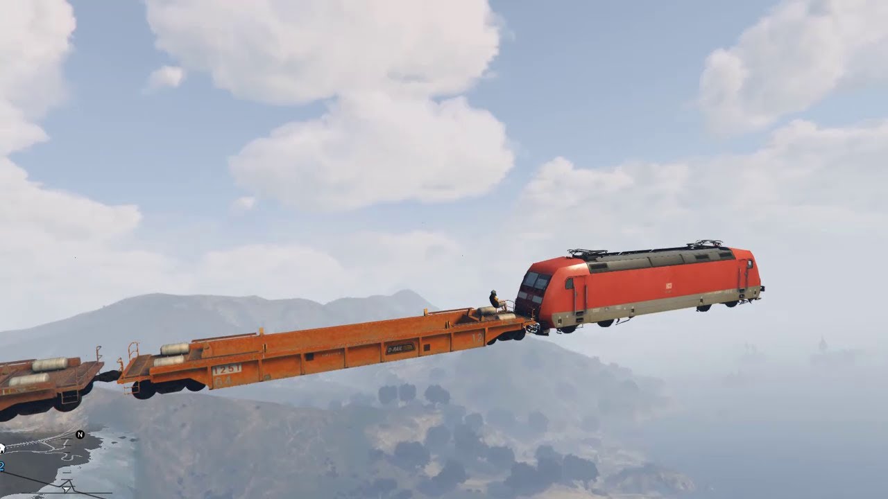 GTA 5 Flying Train SECRETS You Never Knew (Real Life Graphics #634 ...