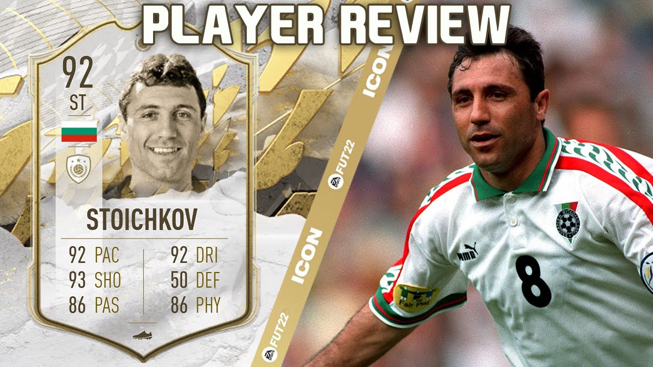 INCREDIBLE FOWARD 🔥 92 PRIME ICON STOICHKOV PLAYER REVIEW! FIFA 22 ...