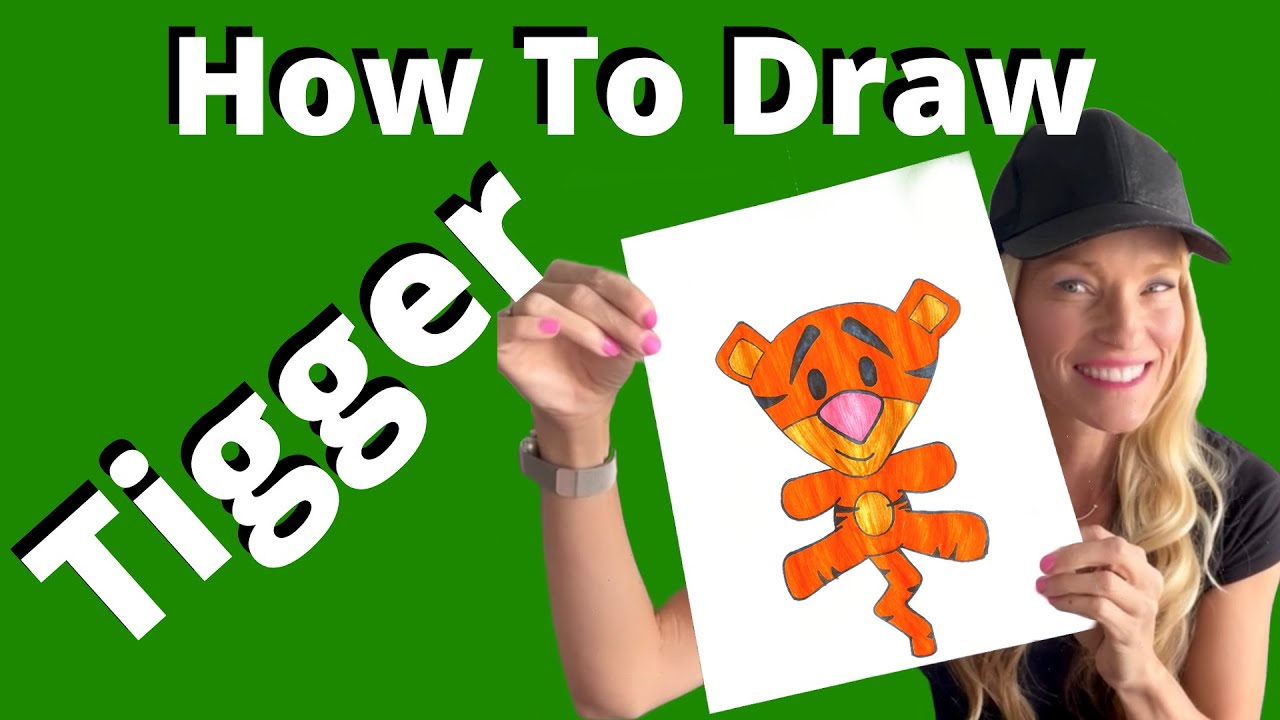 How To Draw Tigger - YouTube