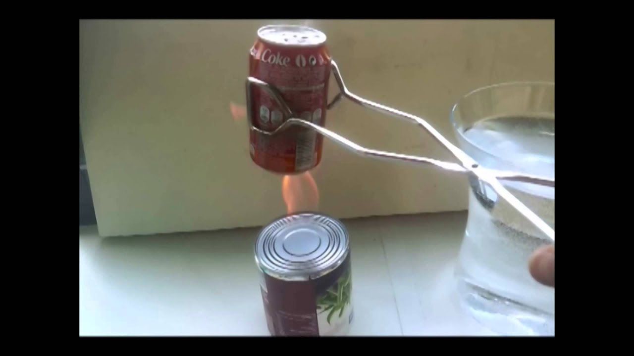 Short Science Videos - how to IMPLODE your coke can? - YouTube