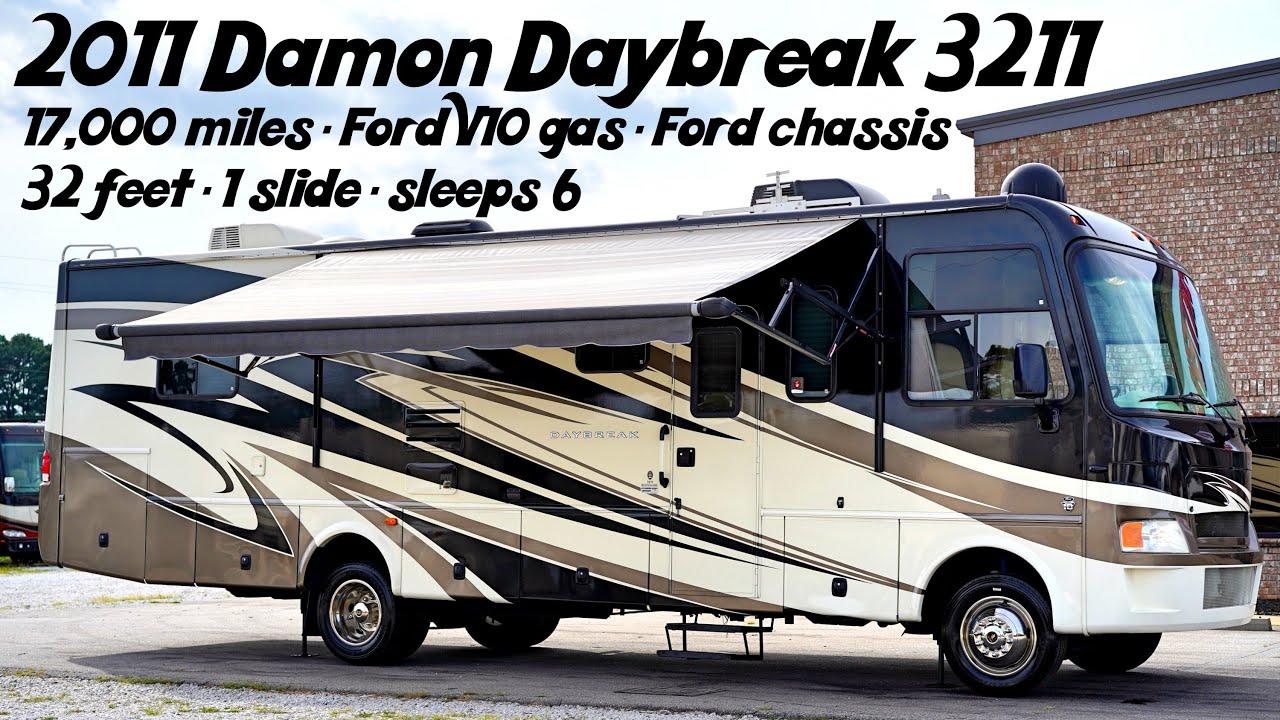 2011 Damon Daybreak 3211 A Class Ford V10 Gas Motorhome from Porter's ...
