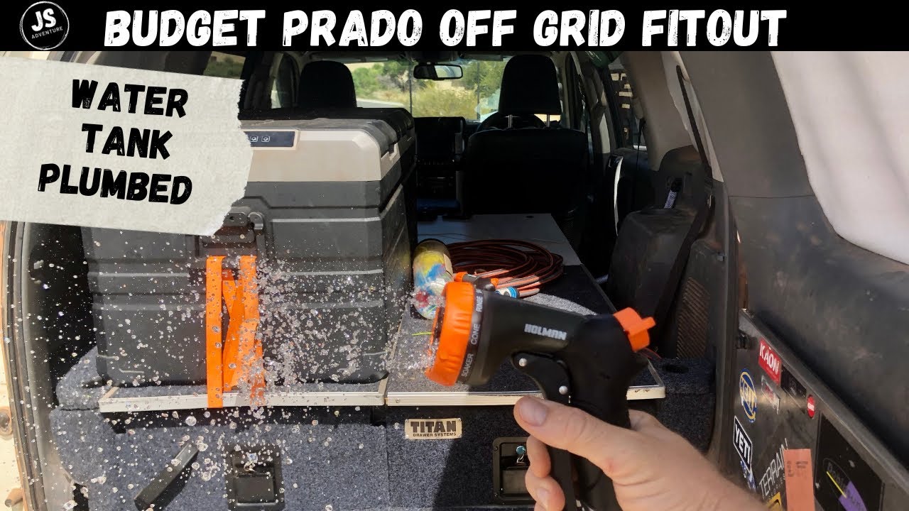 Budget Prado Build: Water and Shower on Tap! - YouTube