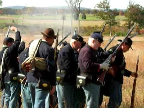 Musket Firing Demonstration at Gettysburg - YouTube